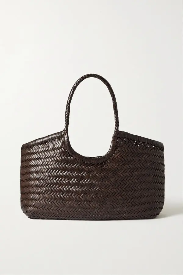 Dragon Diffusion Nantucket Woven Leather Tote - Brown