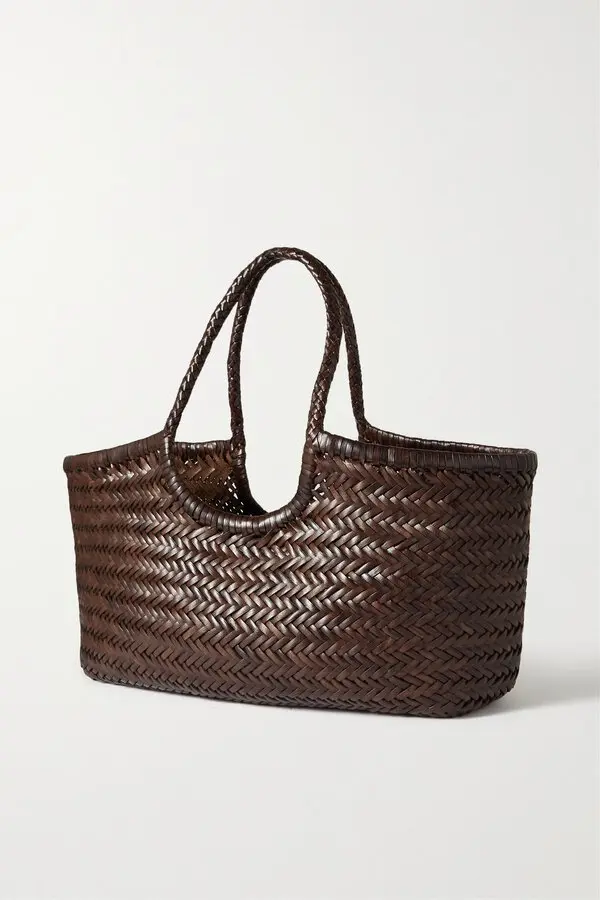Dragon Diffusion Nantucket Woven Leather Tote - Brown