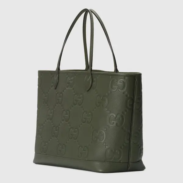 Gucci Jumbo Gg Large Tote Bag - Green | Editorialist