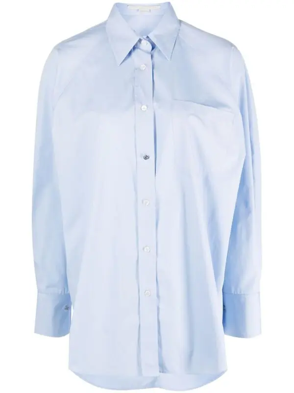 Stella McCartney Oversized Long-sleeve Cotton Shirt