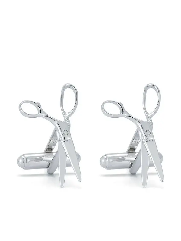 Mateo Scissor Shape Cufflinks - Silver