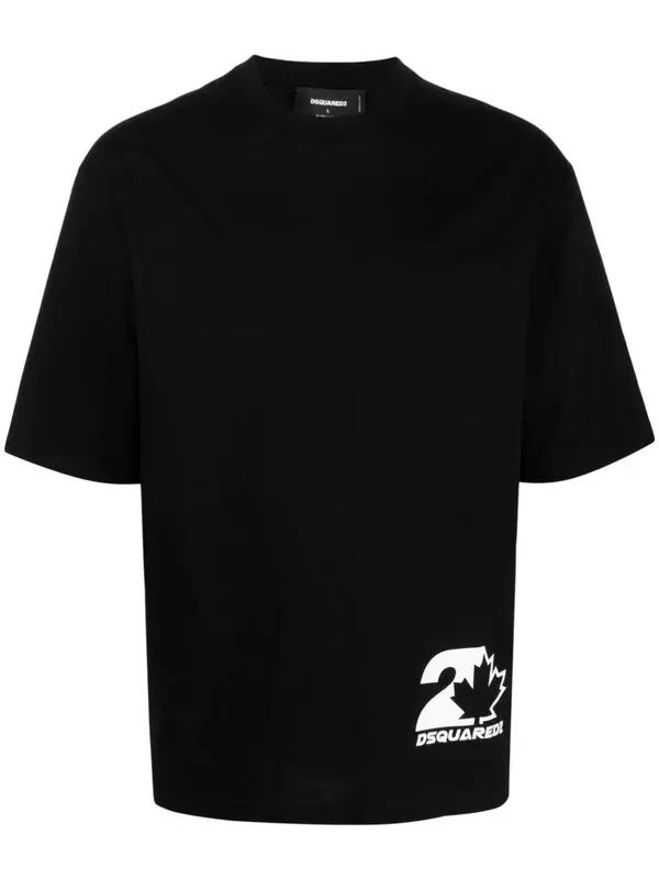 Dsquared2 Logo-print Cotton T-shirt - Black