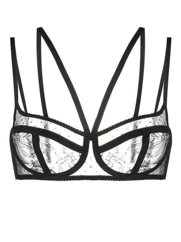Dolce & Gabbana Lace Balconette Bra - Black