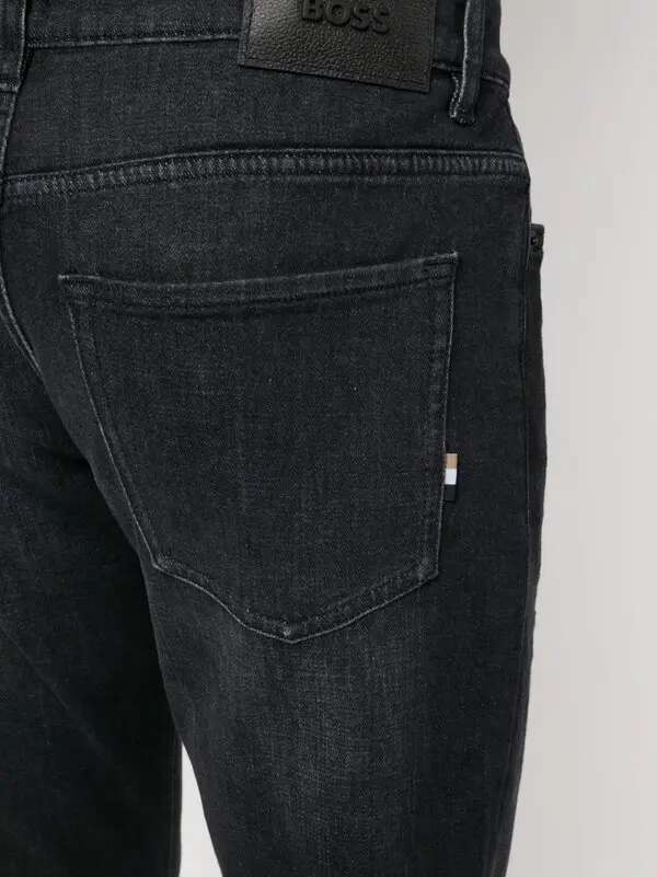 BOSS Mid-rise Straight-leg Jeans