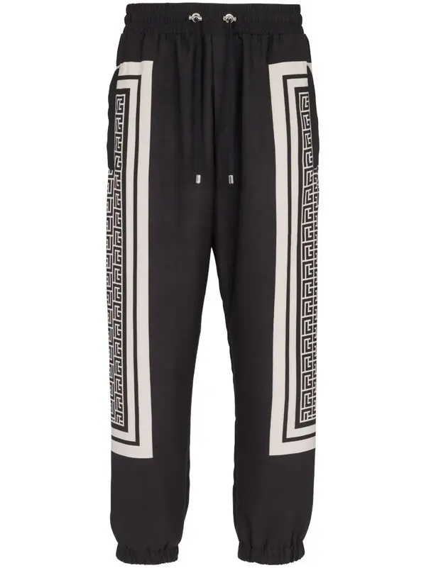 Balmain Monogram-scarf Drawstring Track Pants