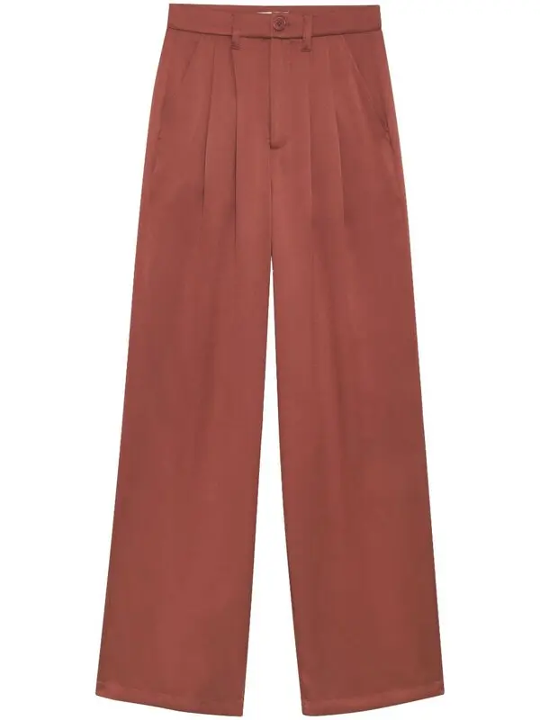 ANINE BING Carrie Silk Trousers