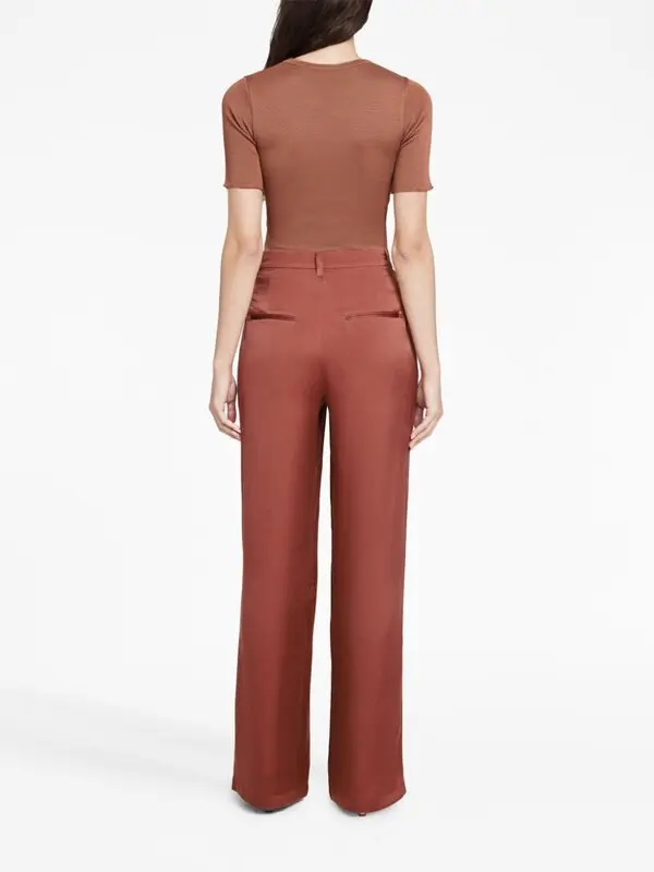 ANINE BING Carrie Silk Trousers