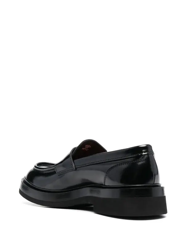 Santoni Patent-finish Leather Loafers
