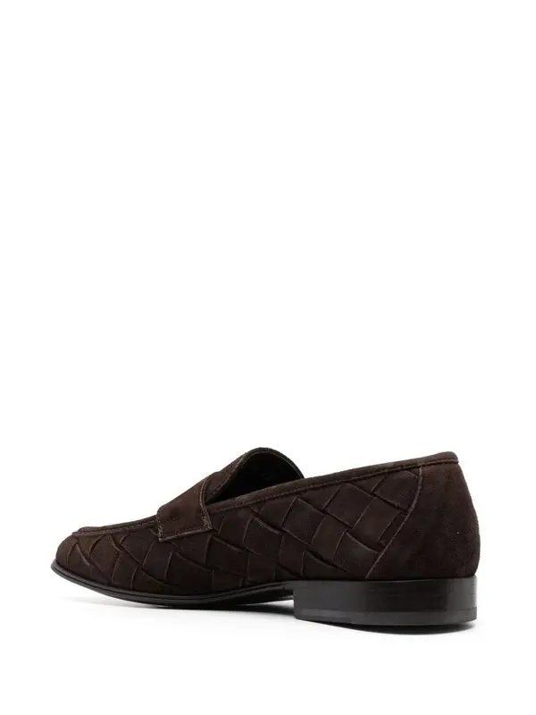 Roberto Cavalli Logo-plaque Loafers - Brown