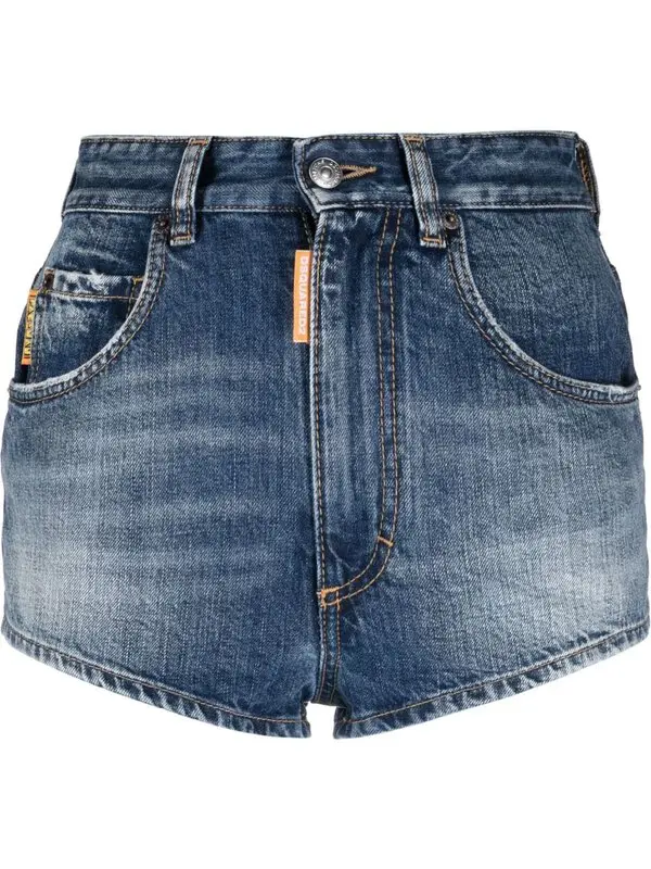 Dsquared2 Logo-patch Denim Shorts