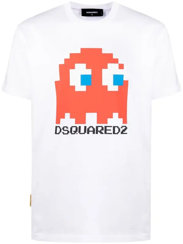 Dsquared2 Cartoon-print Cotton T-shirt - White