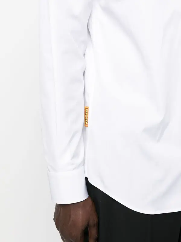 Dsquared2 Logo-print Long-sleeve Cotton Shirt