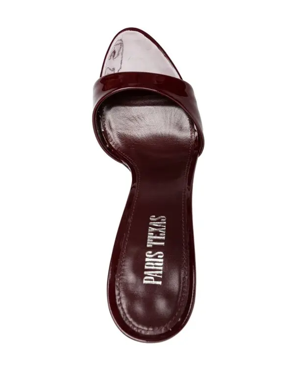 Paris Texas Lidia 105mm Patent-leather Mules - Red