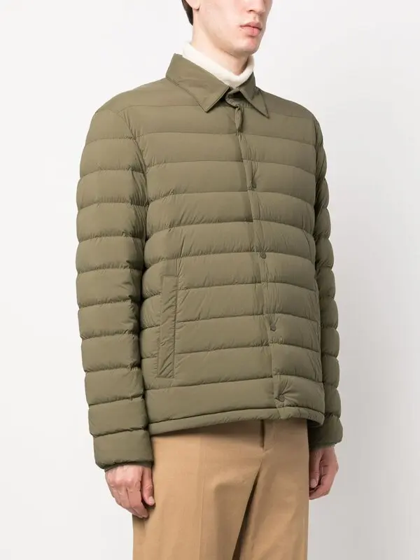Herno Padded Button-up Jacket - Green
