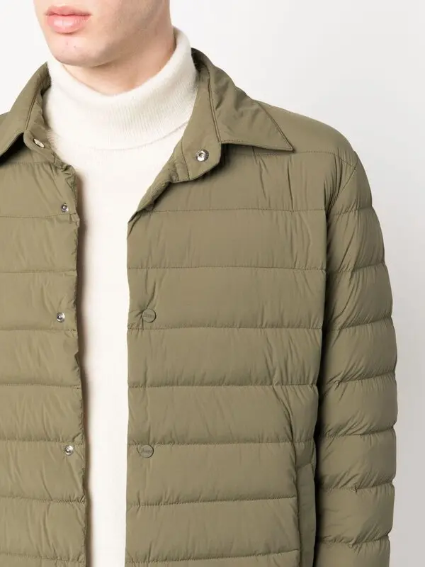 Herno Padded Button-up Jacket - Green