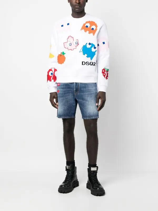 Dsquared2 Cartoon-print Cotton Sweartshirt