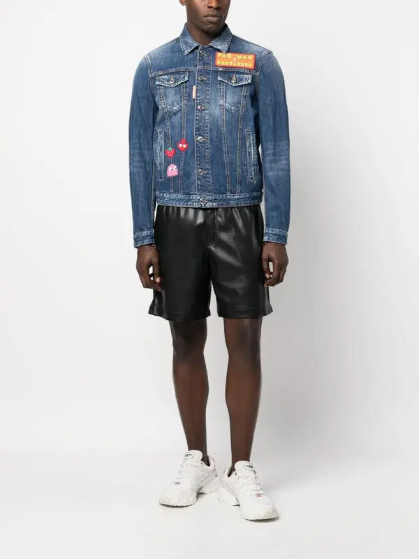 Dsquared2 Logo-patch Long-sleeve Denim Jacket