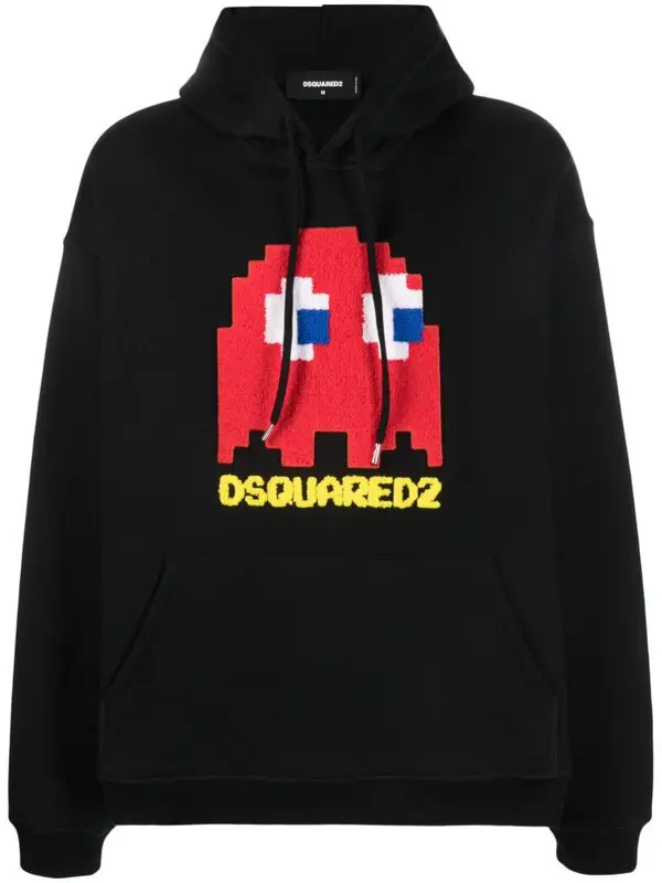 Dsquared2 Cartoon-print Hoodie - Black