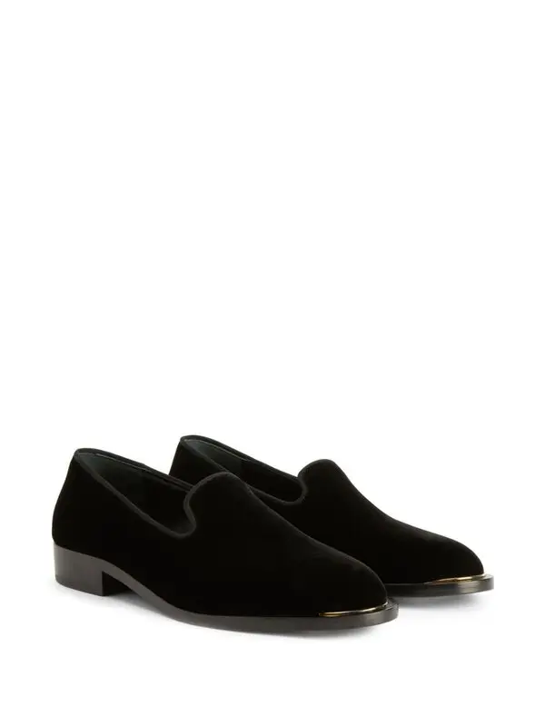 GIUSEPPE ZANOTTI Lydia Velvet Loafers