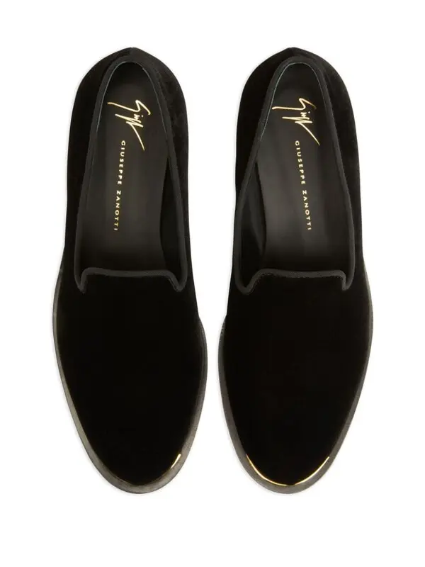 GIUSEPPE ZANOTTI Lydia Velvet Loafers