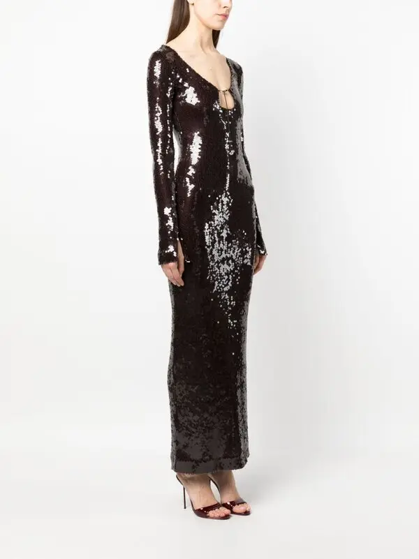 16Arlington Solaria Sequin-embellished Maxi Dress
