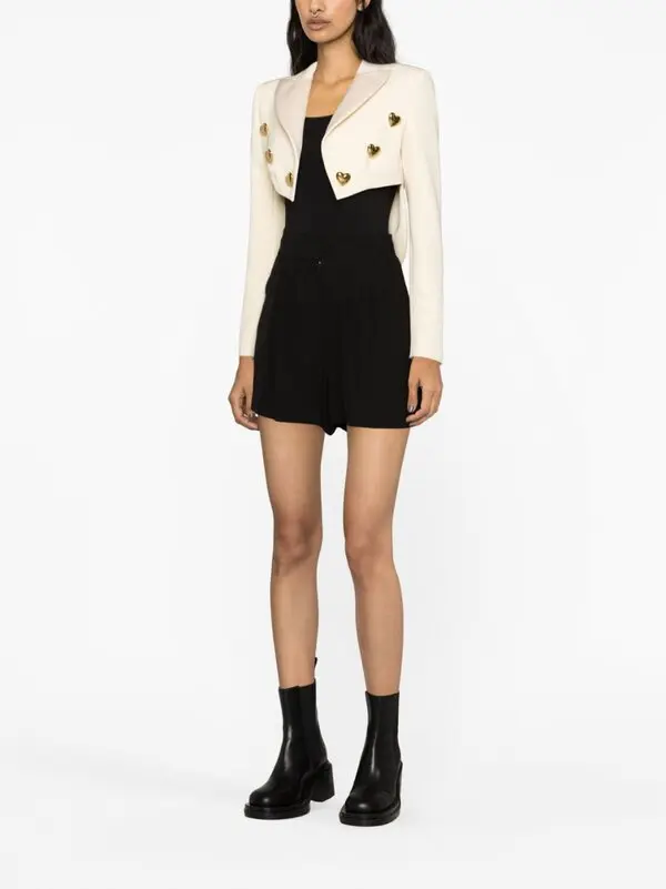Moschino Heart-embellished Cropped Jacket
