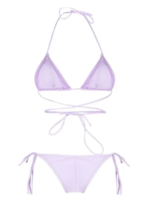 REINA OLGA Miami Lurex Bikini Set - Purple
