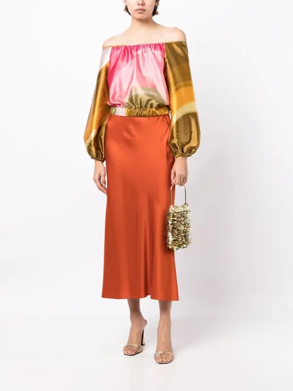 Silvia Tcherassi Dariella Off-shoulder Blouse - Pink