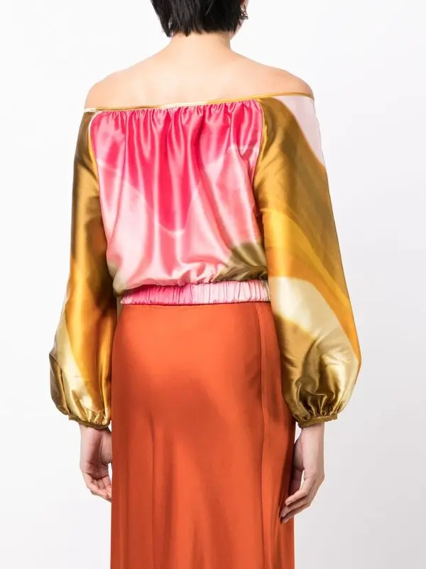 Silvia Tcherassi Dariella Off-shoulder Blouse - Pink