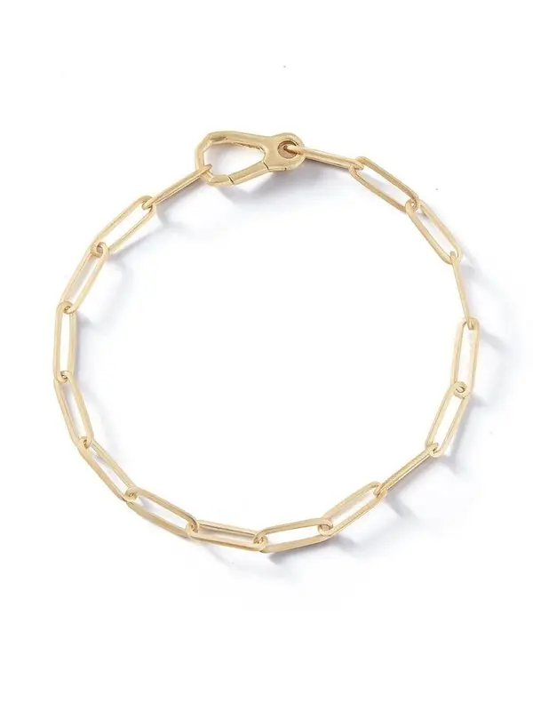 Mateo 14kt Yellow Long Link Chain Bracelet - Gold