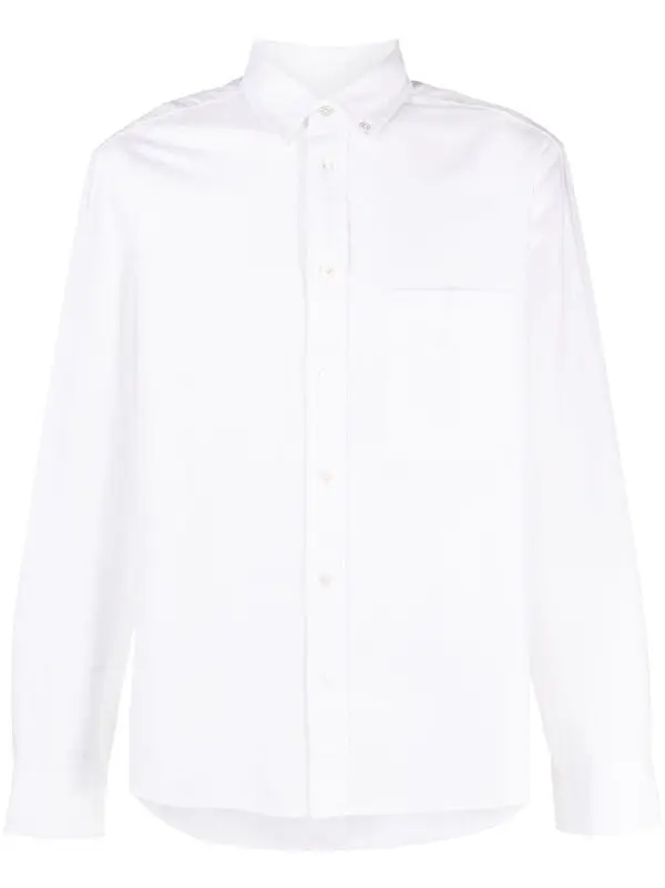 Isabel Marant Logo-embroidered Button-down Shirt - White