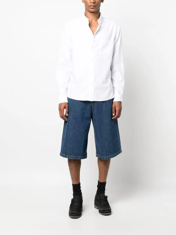Isabel Marant Logo-embroidered Button-down Shirt - White