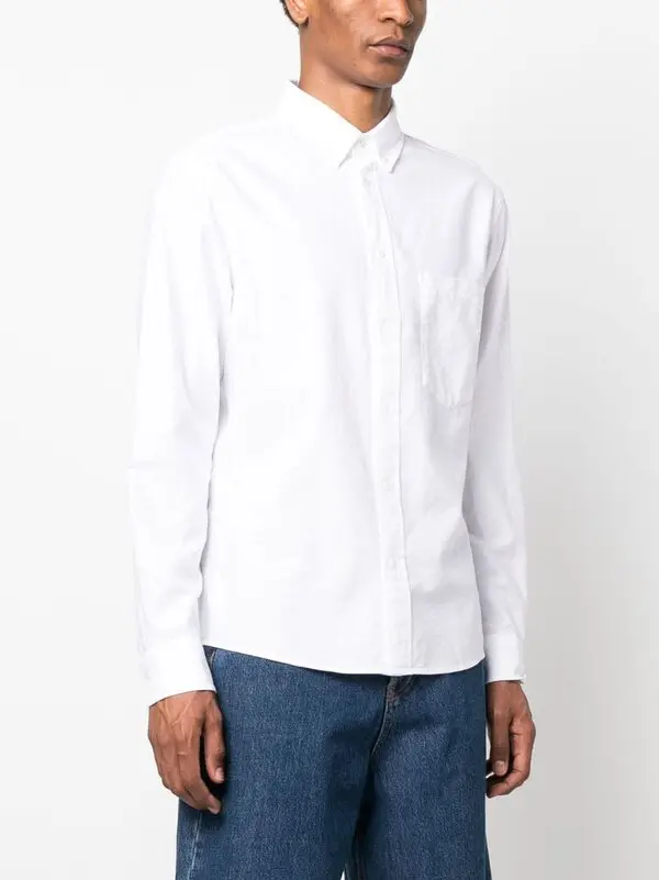Isabel Marant Logo-embroidered Button-down Shirt - White