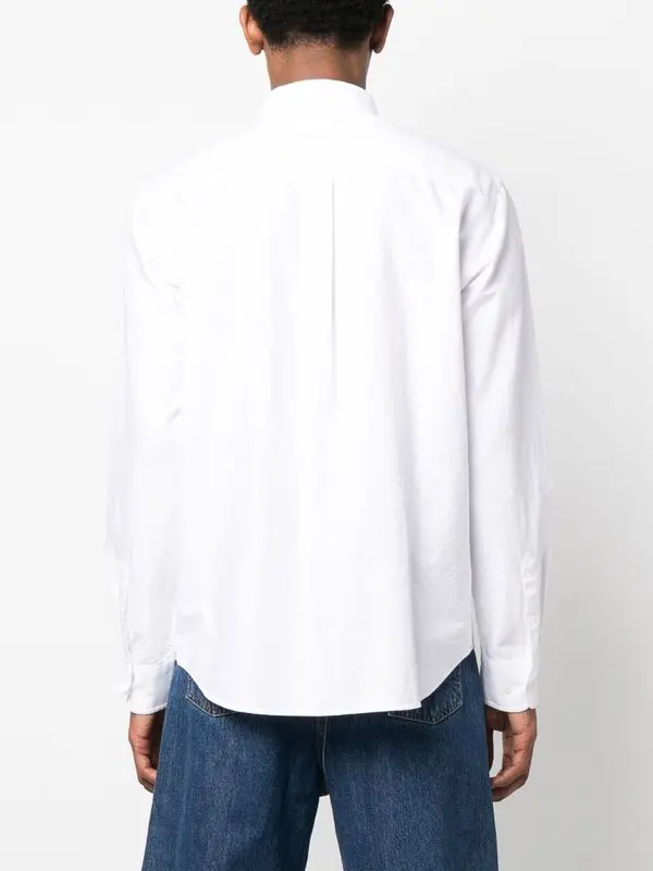 Isabel Marant Logo-embroidered Button-down Shirt - White