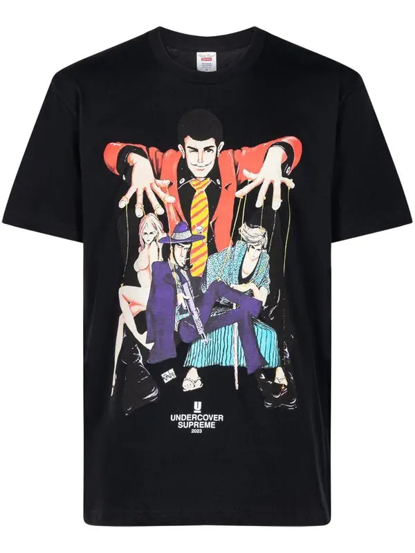 Supreme X Undercover Lupin Cotton T-Shirt - Black | Editorialist