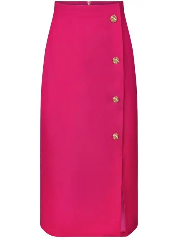 Nina Ricci High-waisted Wool Pencil Skirt