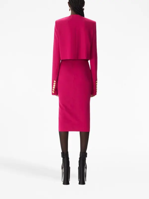 Nina Ricci High-waisted Wool Pencil Skirt