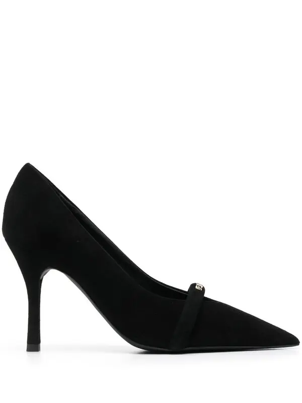 Furla 80mm Logo-plaque Leather Pumps