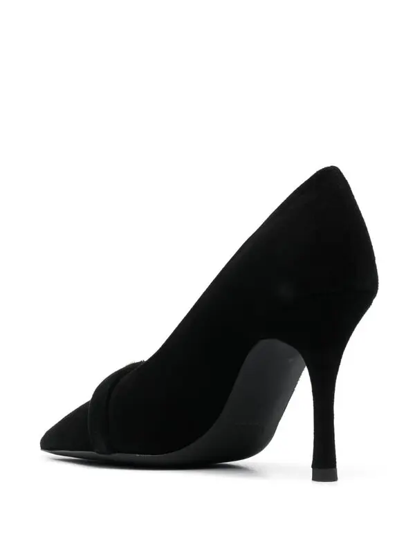 Furla 80mm Logo-plaque Leather Pumps