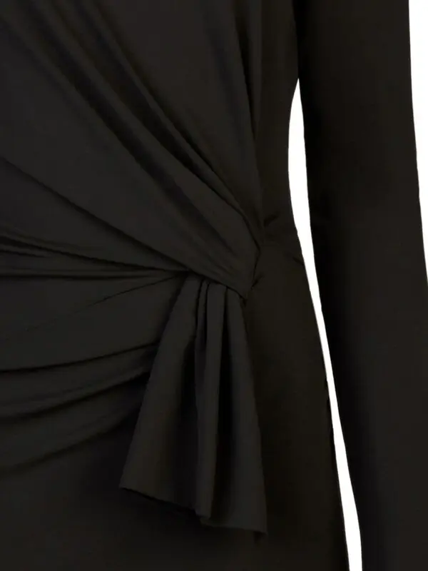 Nina Ricci Long-sleeve Draped Wrap Top