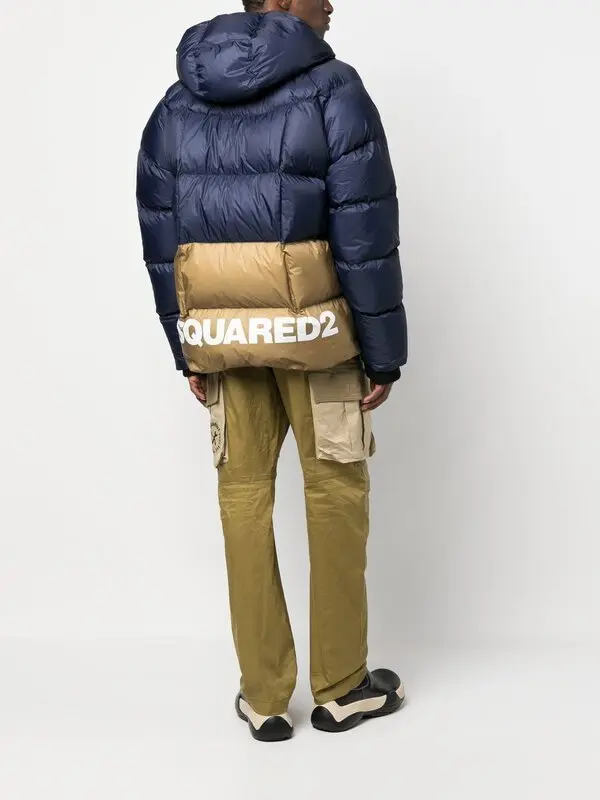 Dsquared2 Logo-print Padded Jacket - Blue