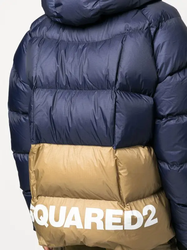 Dsquared2 Logo-print Padded Jacket - Blue