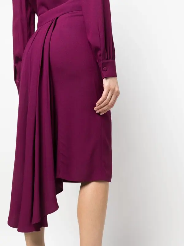 Moschino High-waisted Asymmetric Midi Skirt