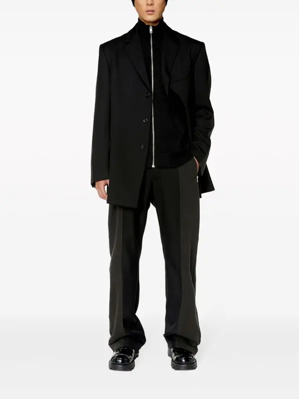 DIESEL® S-ginni-zip-od Sweatshirt - Black