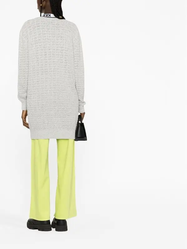 Karl Lagerfeld Bouclé Longline Cardigan