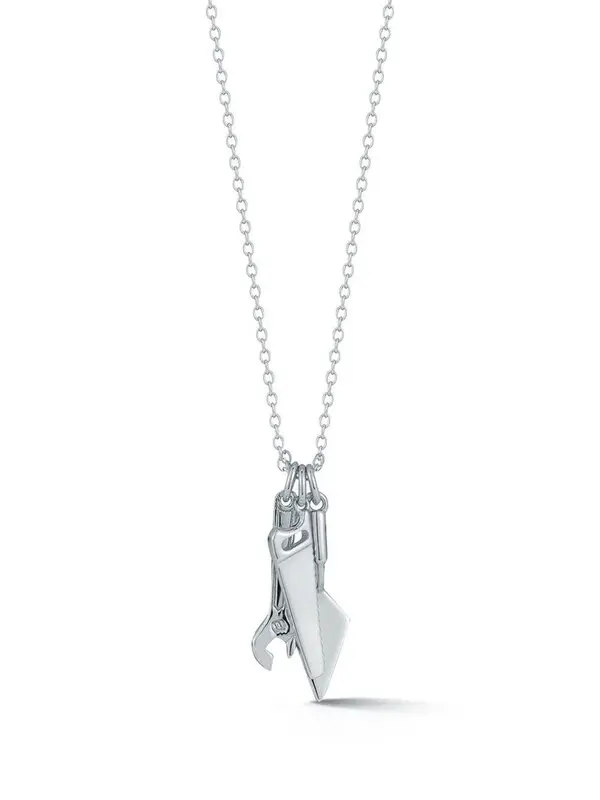 Mateo Tool Charm Necklace - Silver