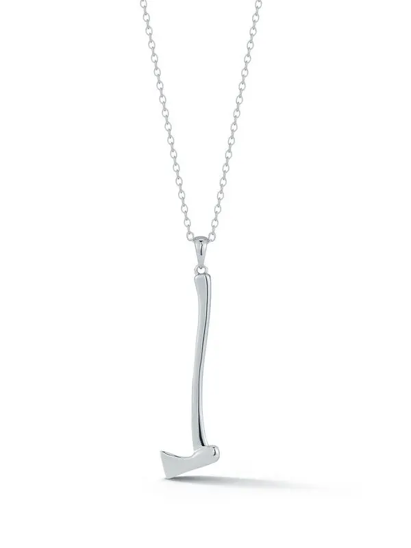 Mateo Axe Pendant Necklace - Silver