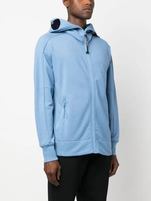 トップス 16aw CP COMPANY technical zipup hoodie C.P. Company Goggle-Detail Hood Zipped Hoodie In Blue - 41% Off