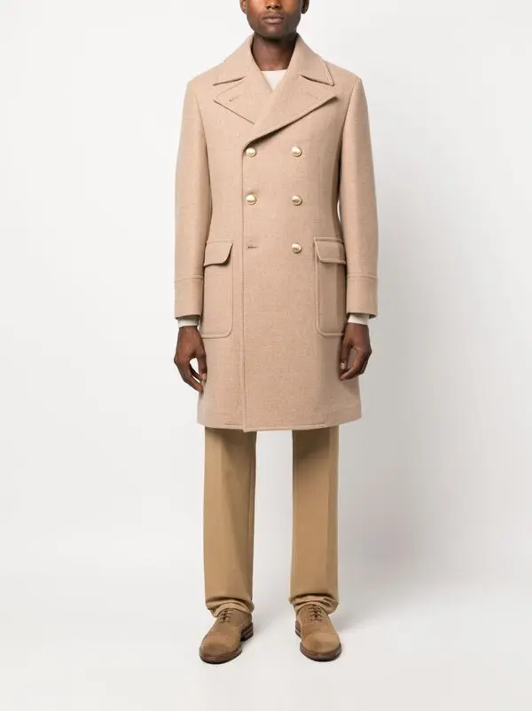 Brunello Cucinelli Double-breasted Wool-blend Coat