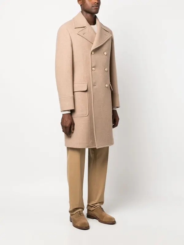 Brunello Cucinelli Double-breasted Wool-blend Coat